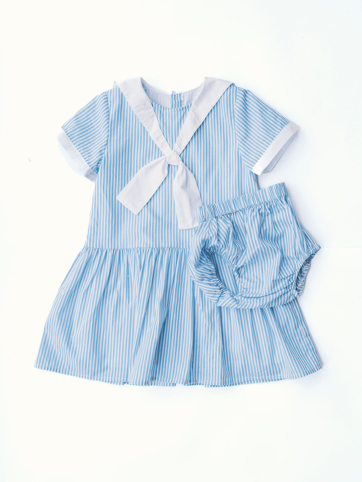 Annie Striped Sailor Dress With Bloomer – PetiteMoss